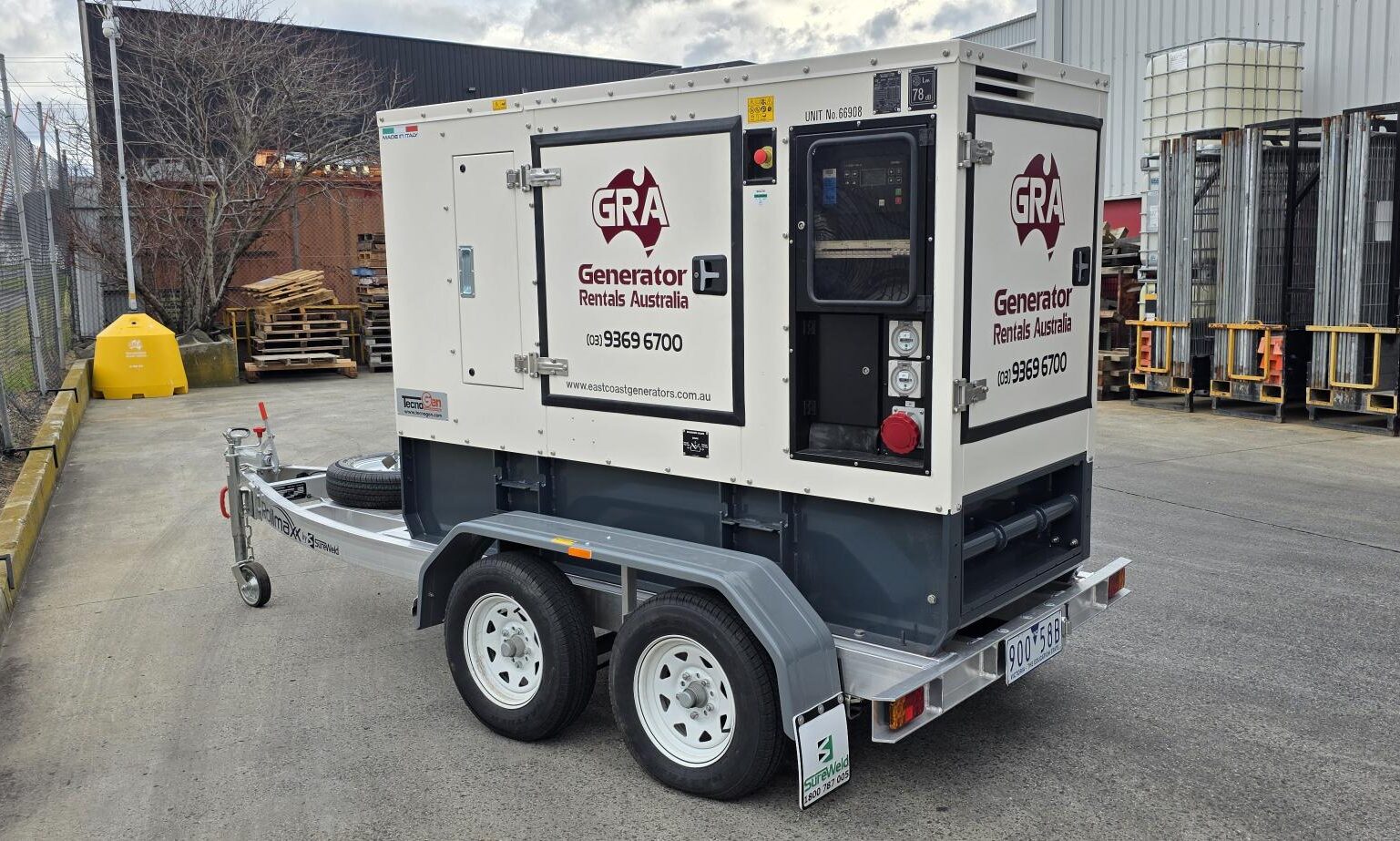 40kVA Super Silent Generator - On Trailer – East Coast Generators